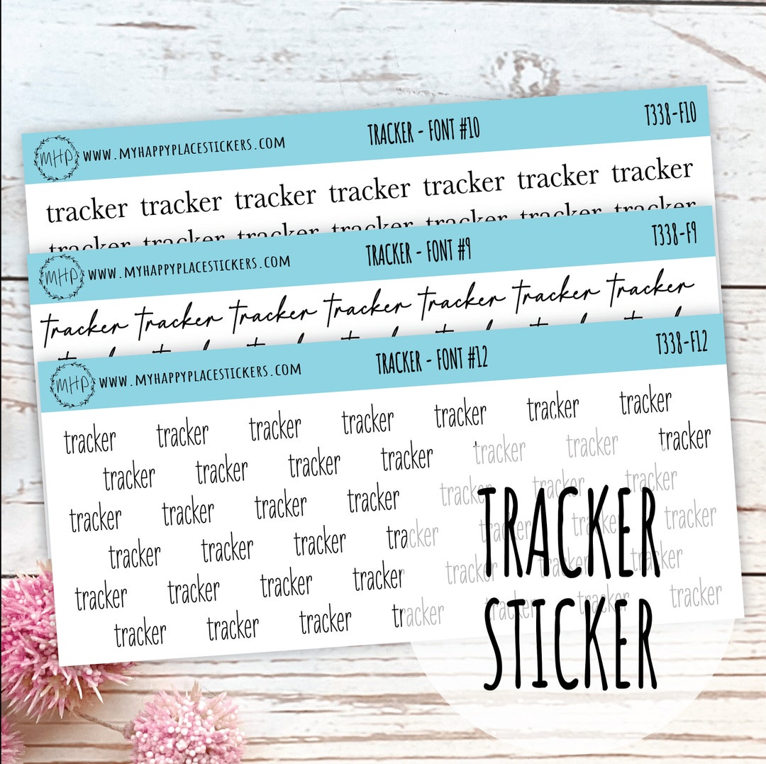 Script TRACKER Stickers || T338 - Etsy