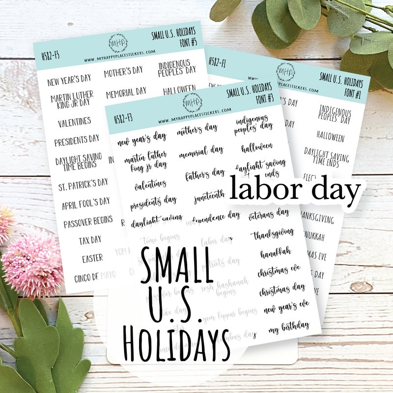 Holiday Reusable Stickers - Etsy