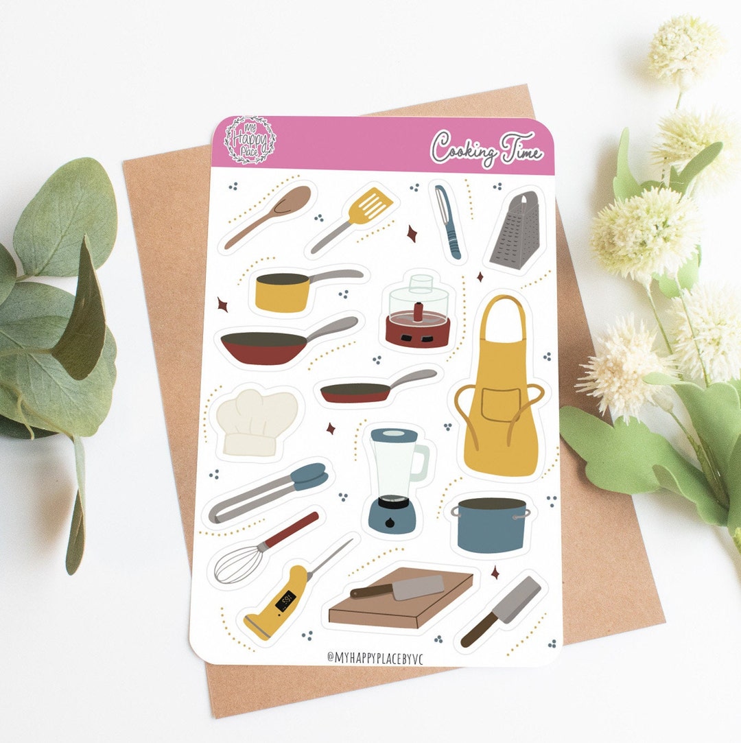 Cooking Time Sticker Sheet. Planner Stickers for Bullet Journals ...