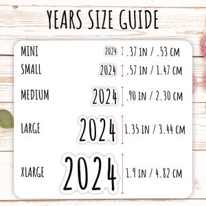 2026 Small Year Stickers for Planners || Q181 - Etsy