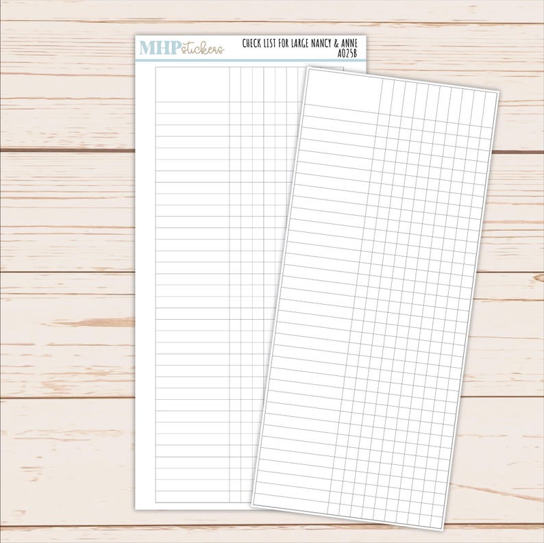Checklist Dashboard for Planners || AO25 - Etsy