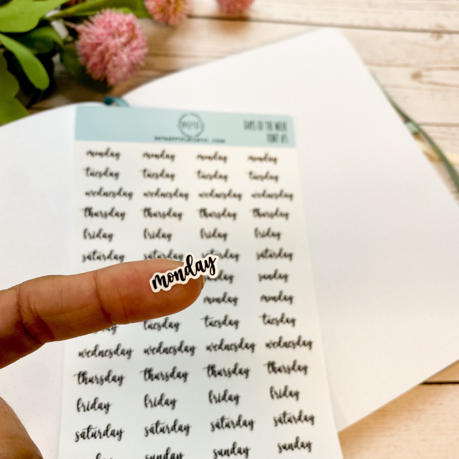 Small Days of the Week Sticker for Planners Organizers and - Etsy