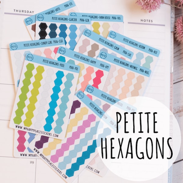 Hexagon Stickers - Etsy