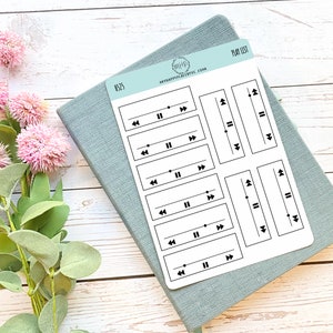 Play List Stickers for Bullet Journals. Stickers for Planners and ...