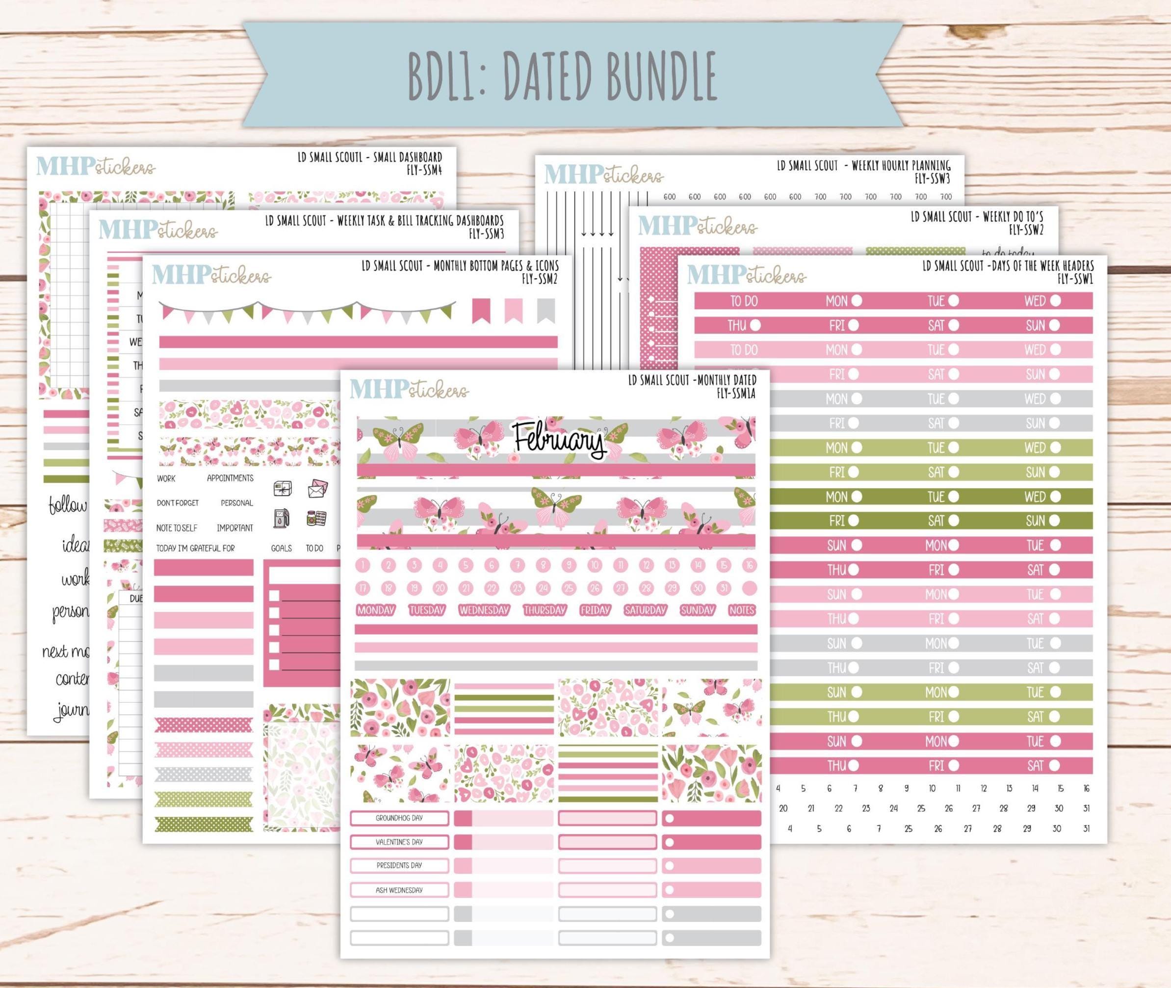 FEBRUARY 2026 Stickers for the Small Scout Planner. for Laurel Denise ...