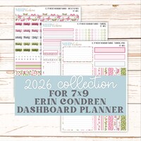 Checklist Full Boxes and Headers / Icon Tabs - Erin Condren Vertical ...