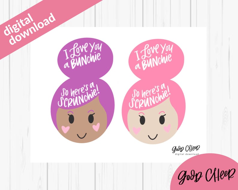 Printable Valentine | I Love You a Bunchie (digital Download) - Etsy