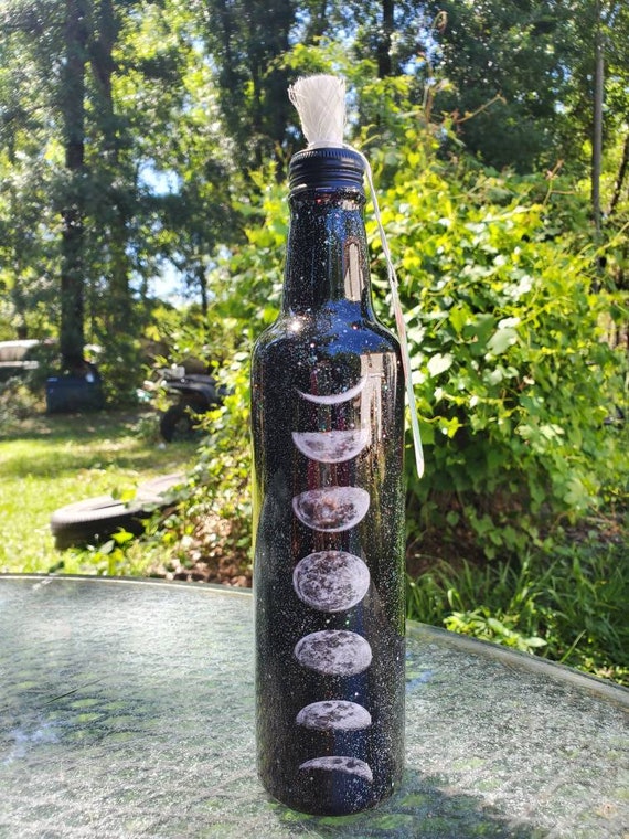 Lunar Moon Phase Tabletop Tiki Torch MADE TO ORDER | Etsy