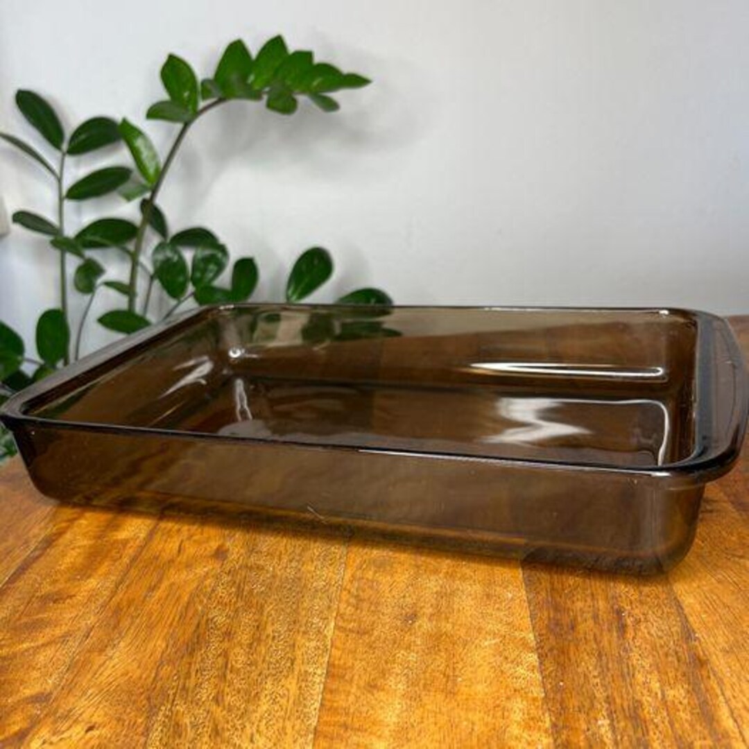 PYREX Amber Glass Casserole Dish - Etsy
