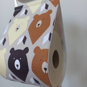 Brown Bear Fabric Toilet Roll Holder, Jumbo Paper Cover, Tissue ...