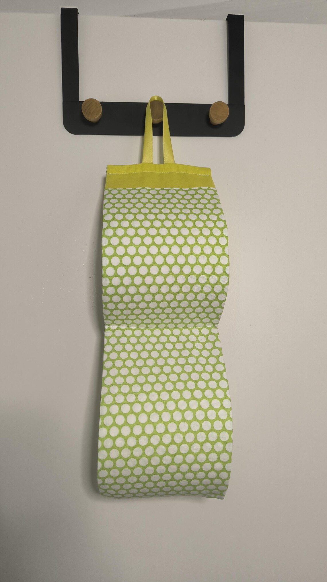 Handmade Spring Green Fabric Toilet Roll Holder: Hanging Bathroom ...