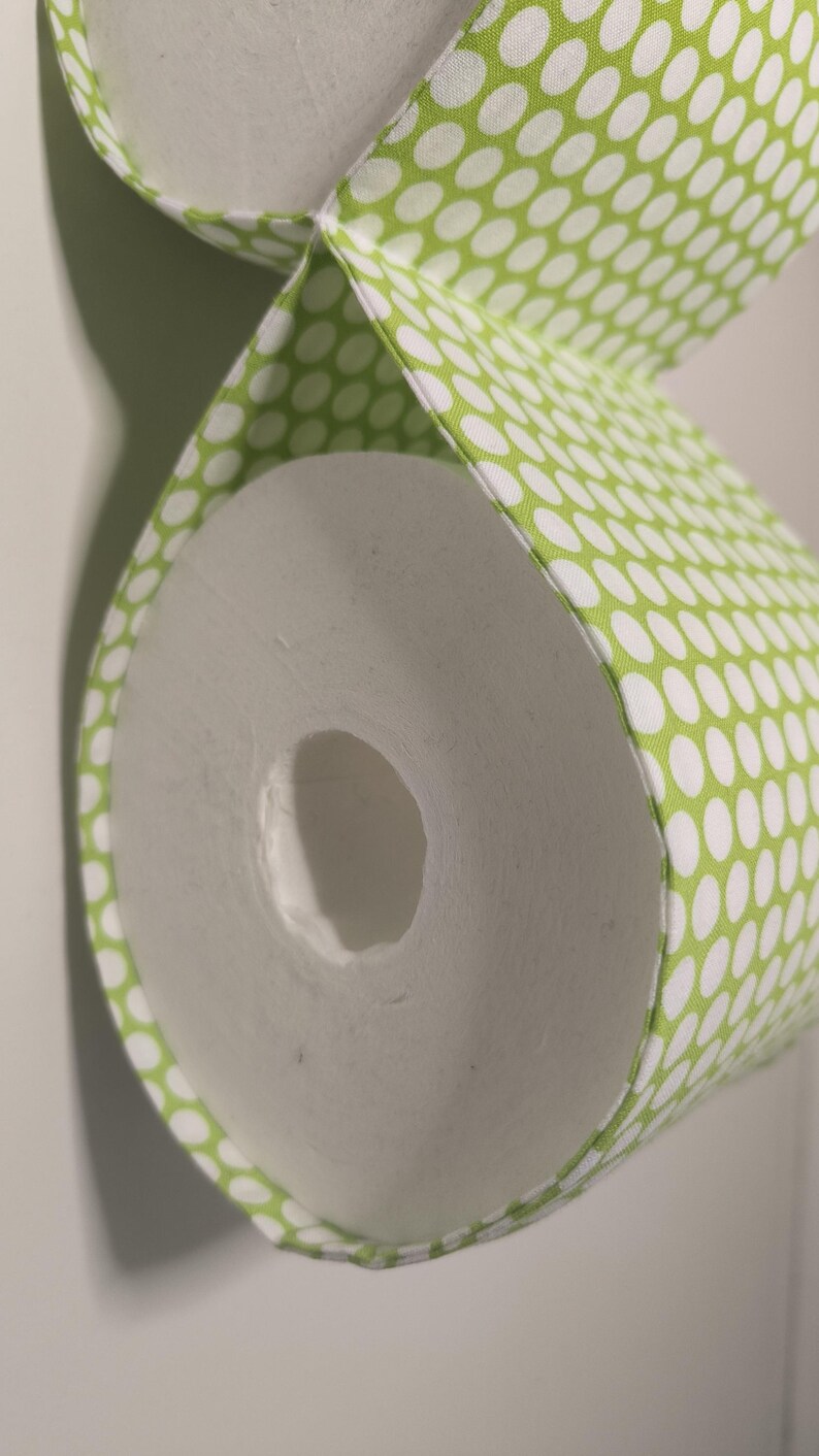 Handmade Spring Green Fabric Toilet Roll Holder: Hanging Bathroom ...