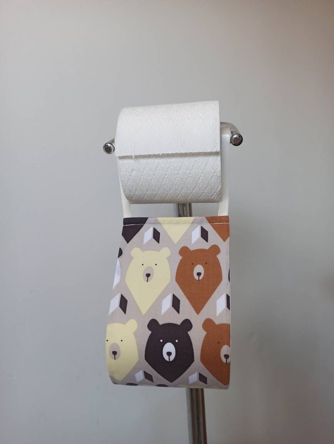 Brown Bear Fabric Toilet Roll Holder, Jumbo Paper Cover, Tissue ...