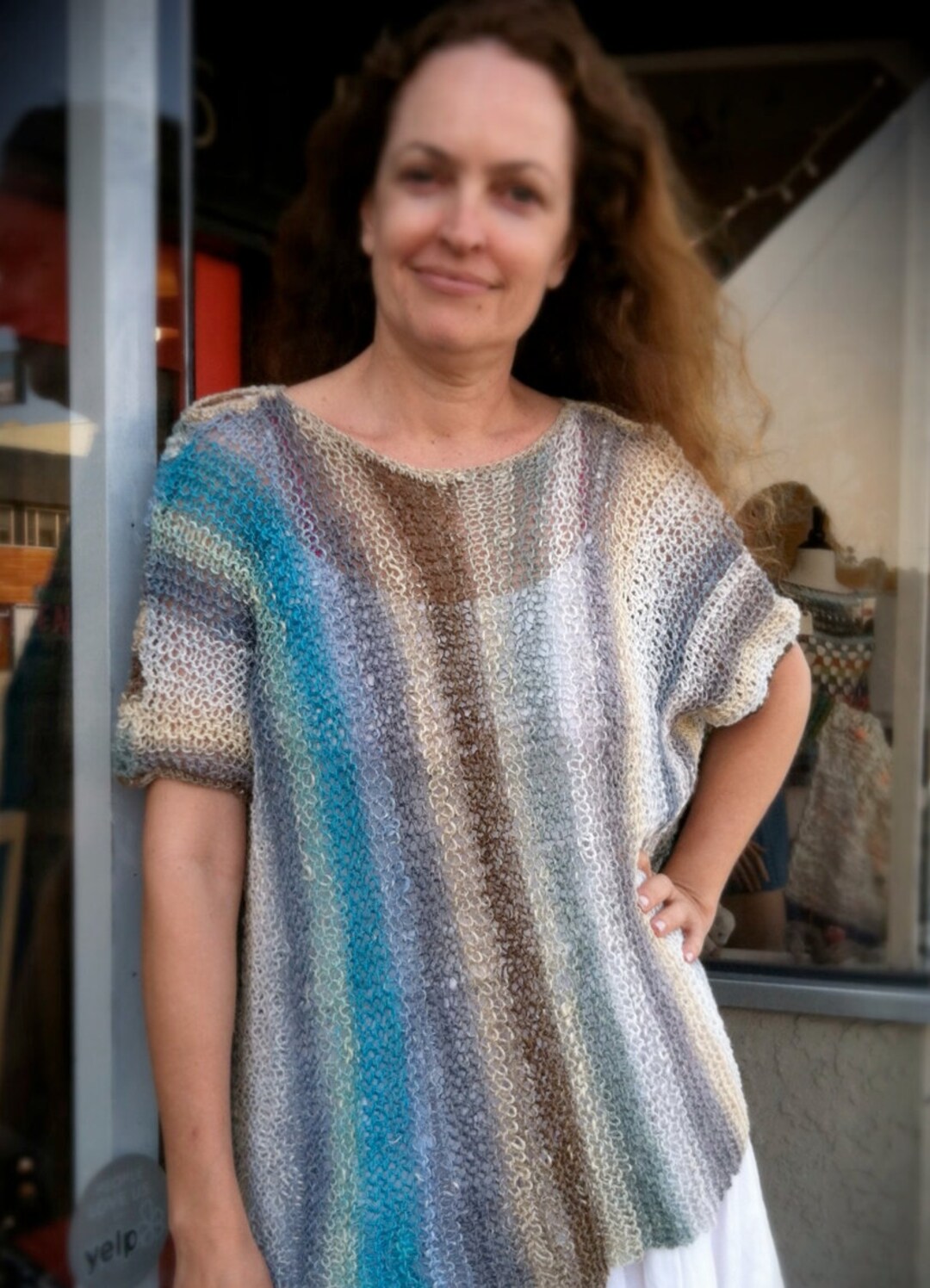 Knitting Pattern PDF, Instructions to Make, Easy Boxy Top, Knitted Top ...