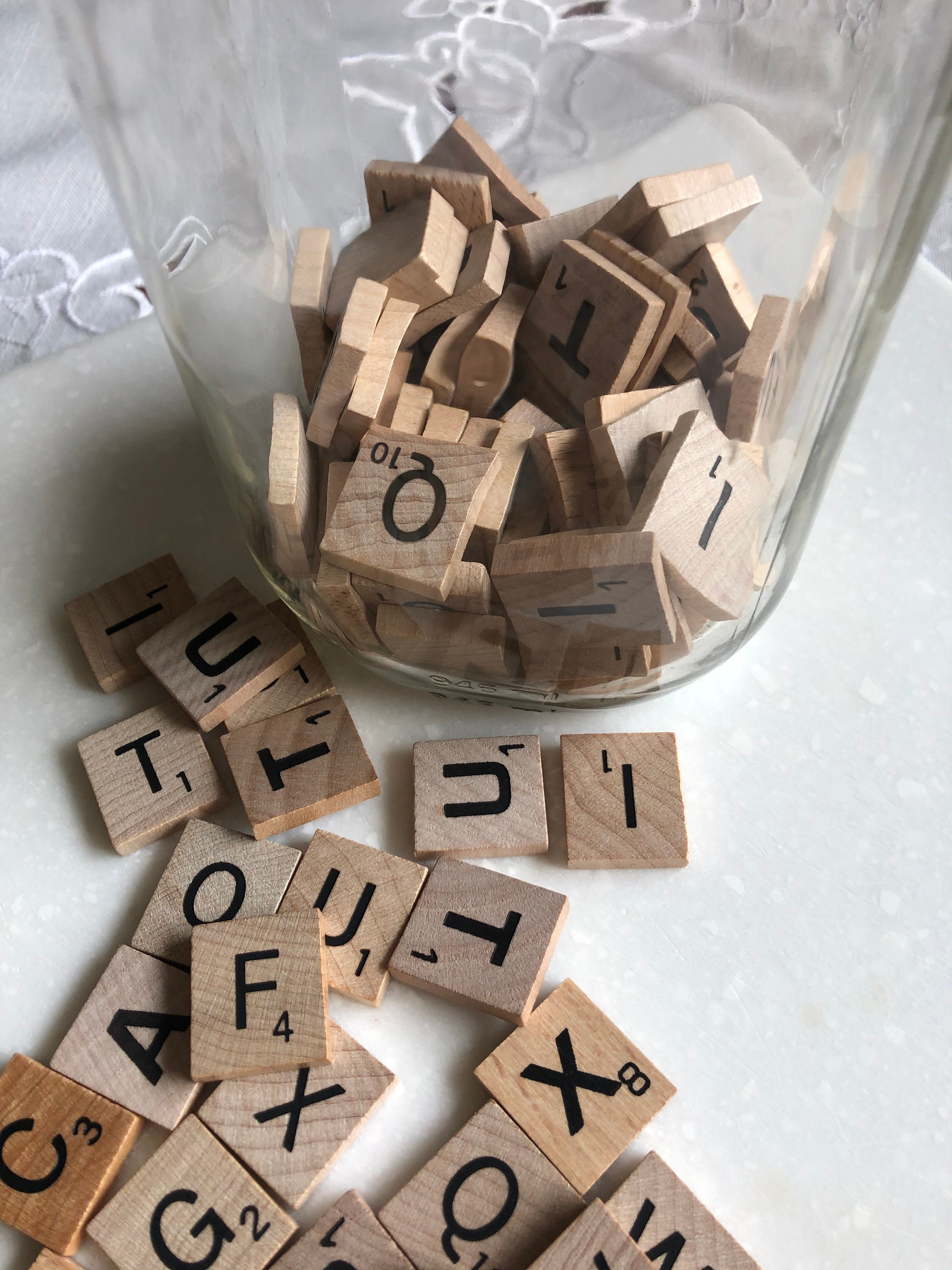 100 Scrabble tiles complete scrabble game tile set original | Etsy