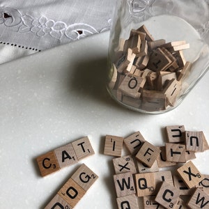 Scrabble Tiles for Crafts, Scrapbooking, Craft Supply, Two Full Sets - Etsy