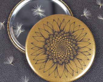 Sunflower mirror | Etsy