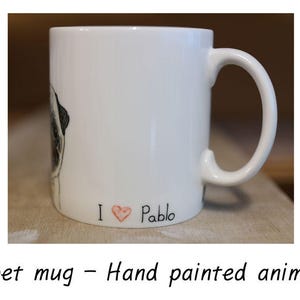 Custom Made Pet Mug Hand Painted Animal Mug Cup Personalized Mug ...