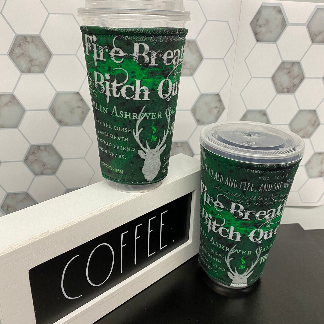 Throne of Glass Cold Cup Sleeve, Iced Coffee Cozy, Coffee Cozy Sleeve ...