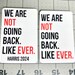 We Are Not Going Back Ever Sticker, Swifties for Harris Sticker, Kamala ...