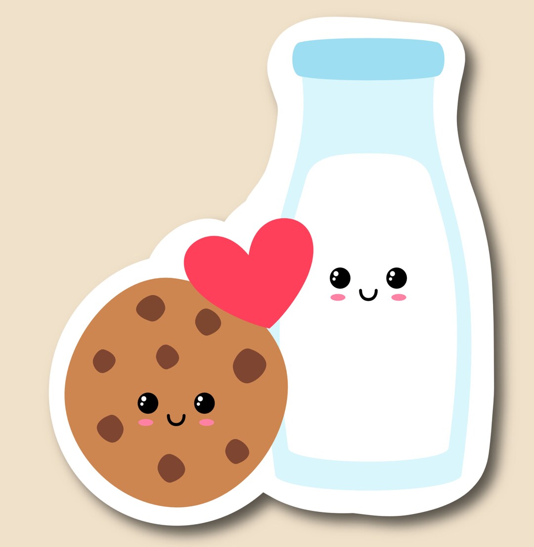 Food Pair Stickers for Valentines Day,made for Each Other - Milk ...