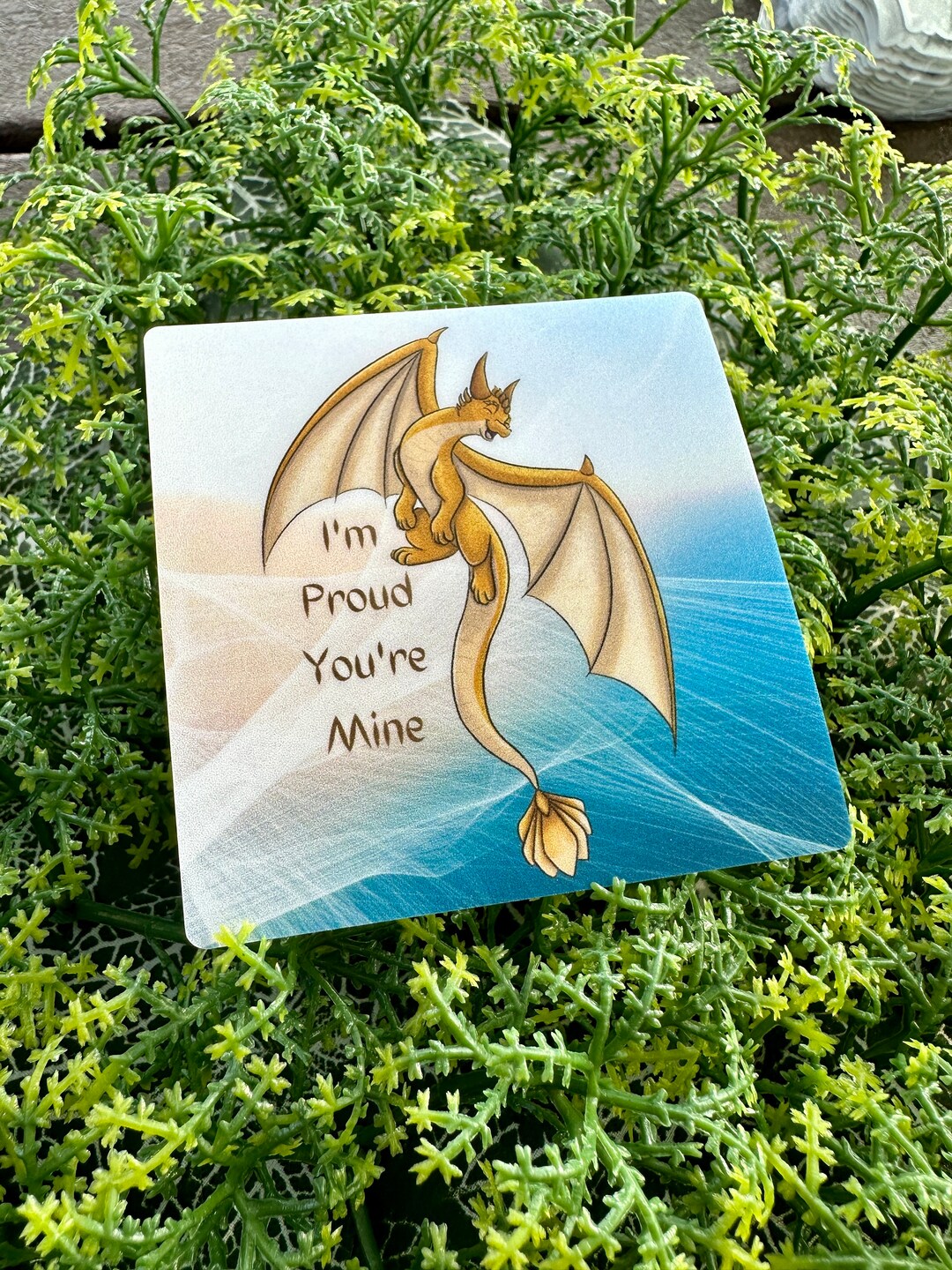 Andarna Feathertail Sticker, I'm Proud You're Mine Fourth Wing Decal ...