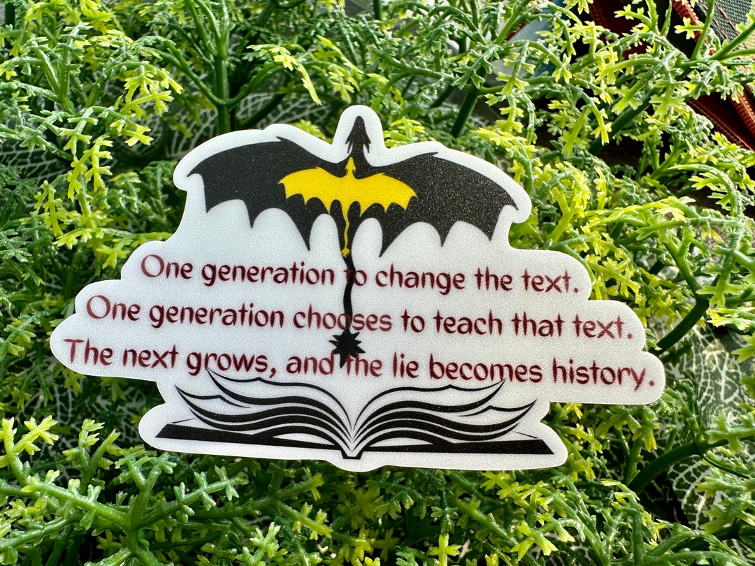 Scribe Quadrant Change the Text Sticker, Fourth Wing Decal, Romantasy ...