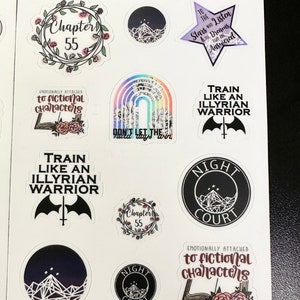 Acotar Sticker Sheet, House of Wind Stickers, Tiny Weather Resistant ...
