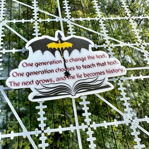 Scribe Quadrant Change the Text Sticker, Fourth Wing Decal, Romantasy ...