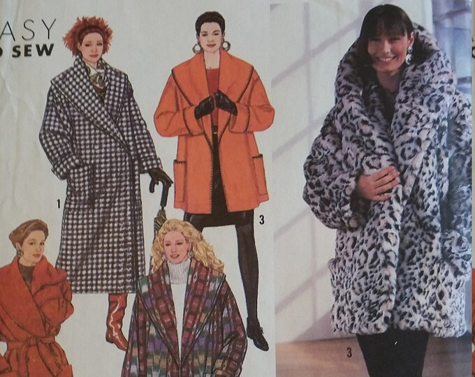 1990's Uncut Simplicity 9860 Misses' size pt-xl Easy to Sew, blanket ...