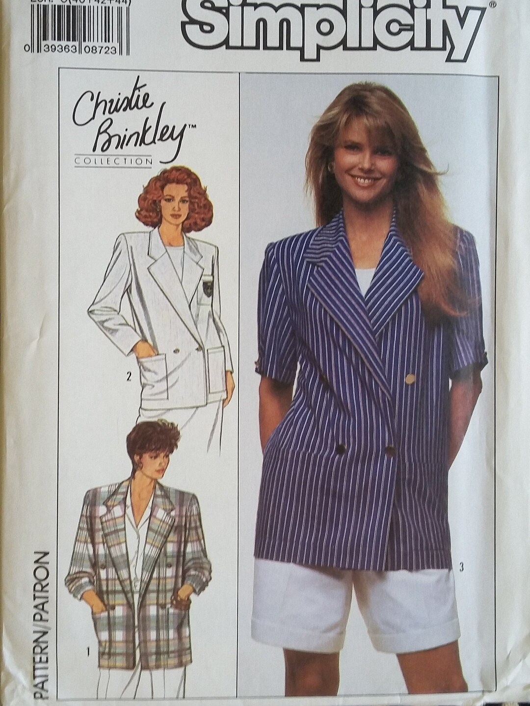 1980's Uncut Simplicity 9103, Sizes 12-16, Christy Brinkley Collection ...