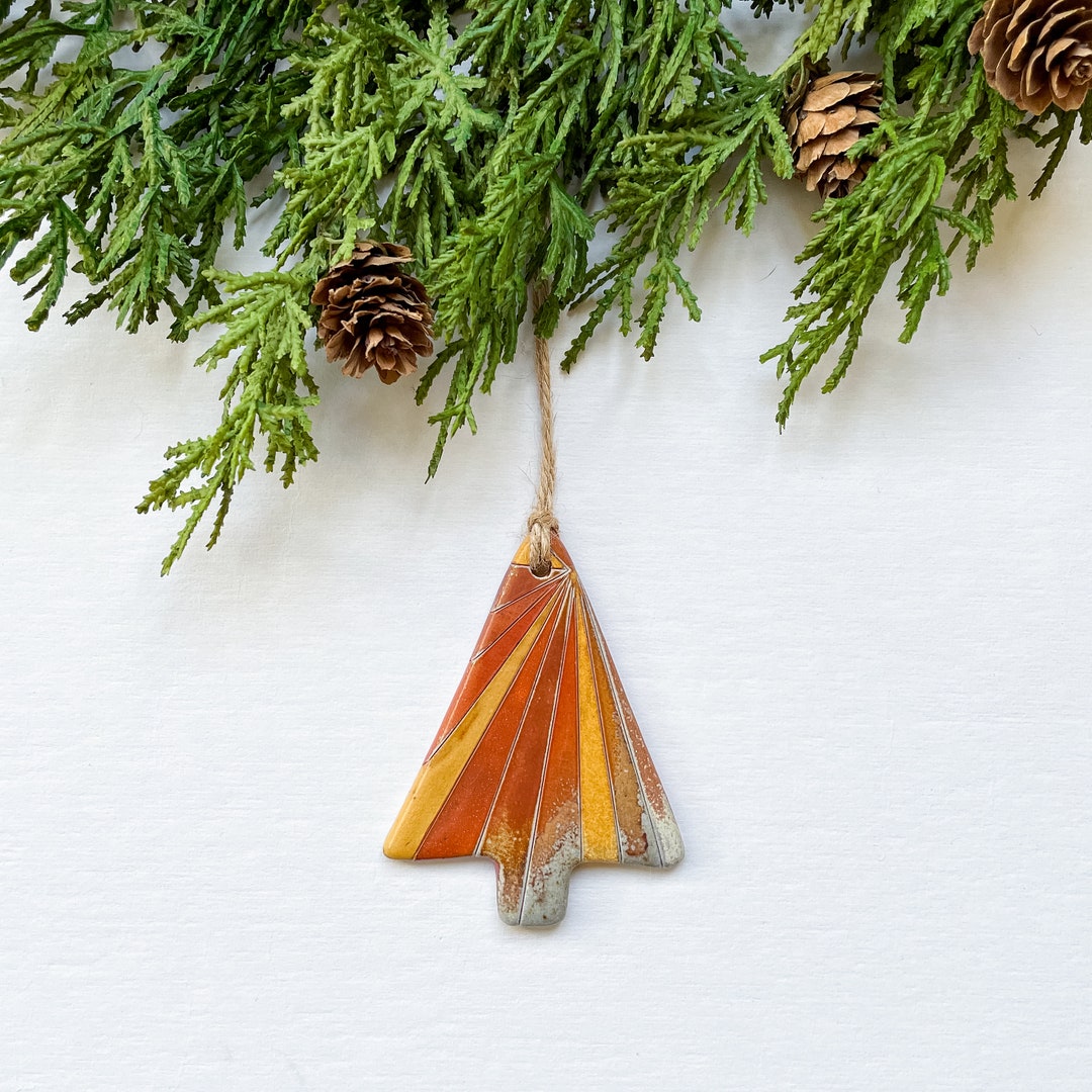 Soda Fired Tree Ornament - Etsy