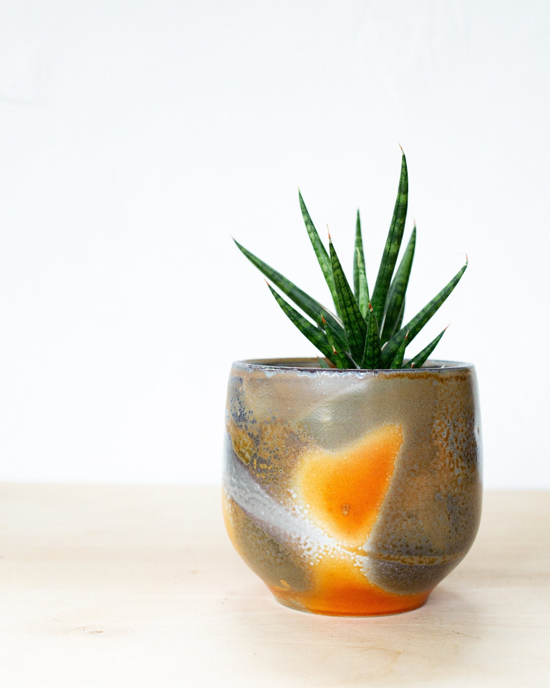 Desert Landscape Soda Fired Planter - Etsy