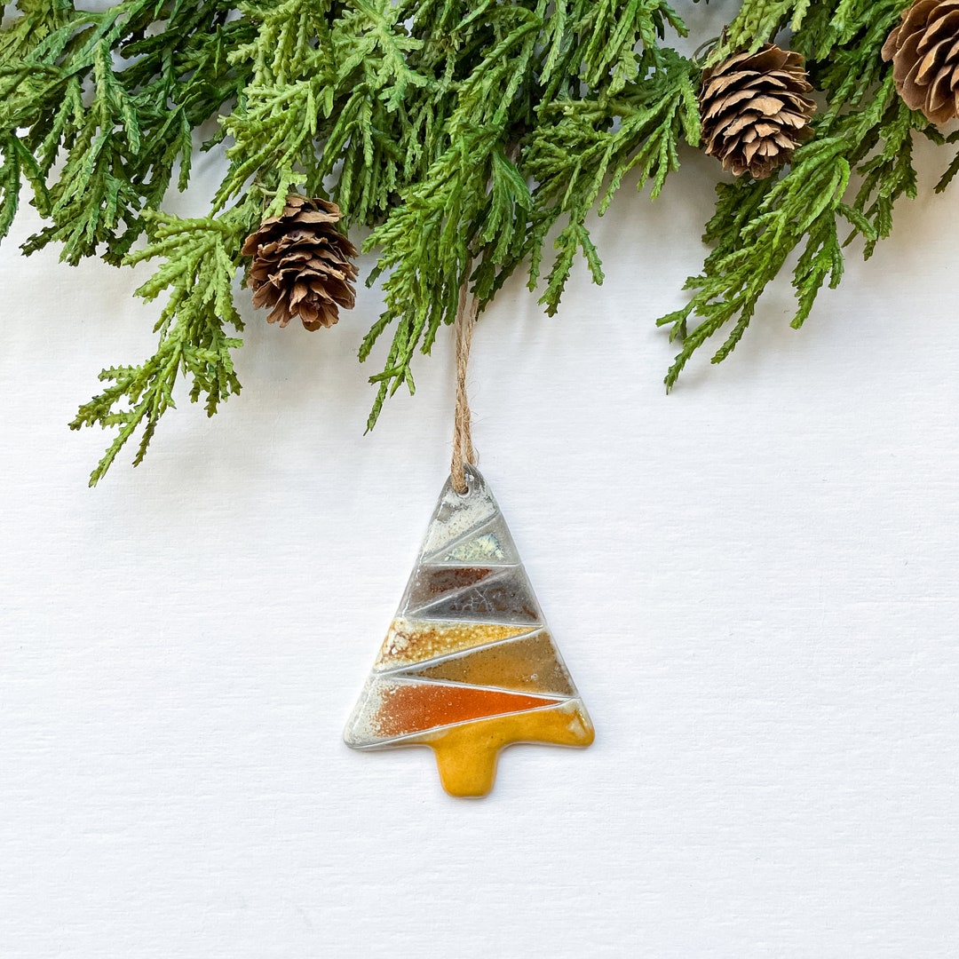 Soda Fired Tree Ornament - Etsy