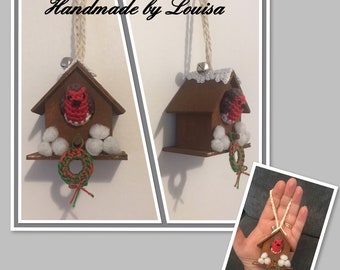 Robin Christmas Tree Decorations Engraved Mum and Dad - Etsy UK