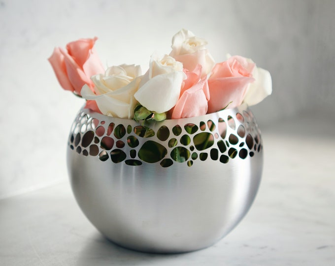 Vintage Silverplated Bud Vase Small Metal Vase Tarnished Silver Vase ...