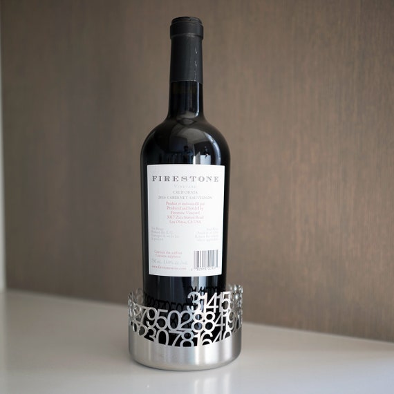 Pi Laser Cut Stainless Steel Wine Coaster | Etsy