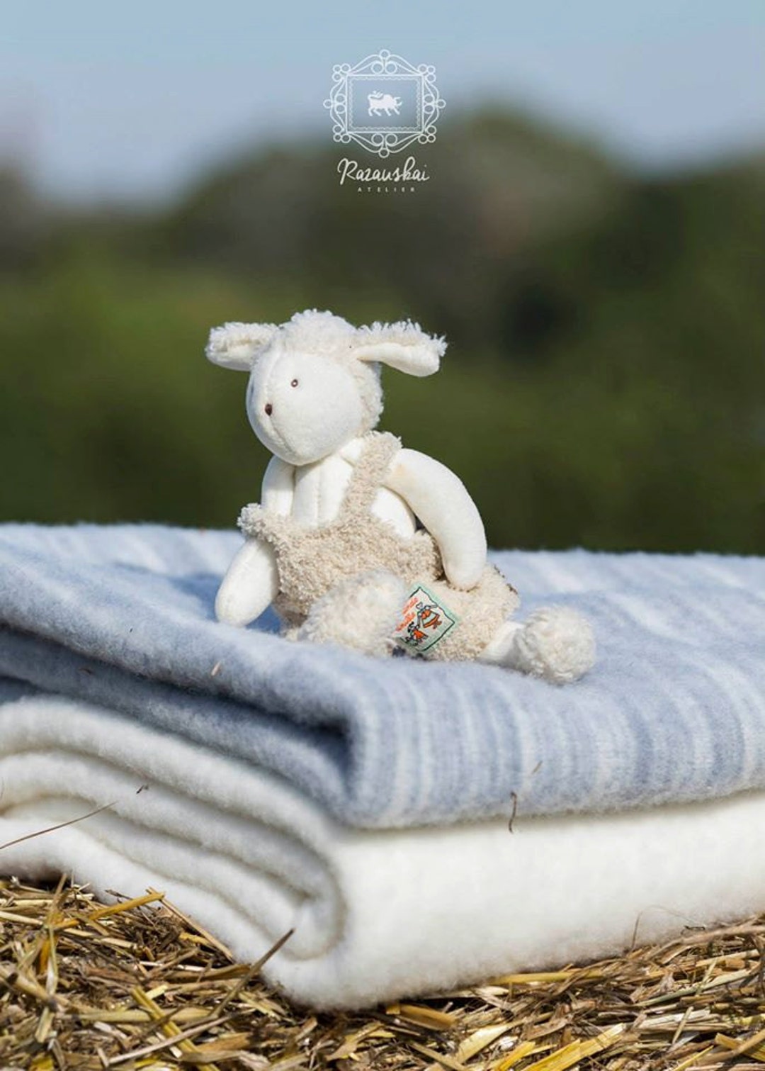 Organic Merino Wool Baby Blanket: Hypoallergenic Toddler Cover - Etsy