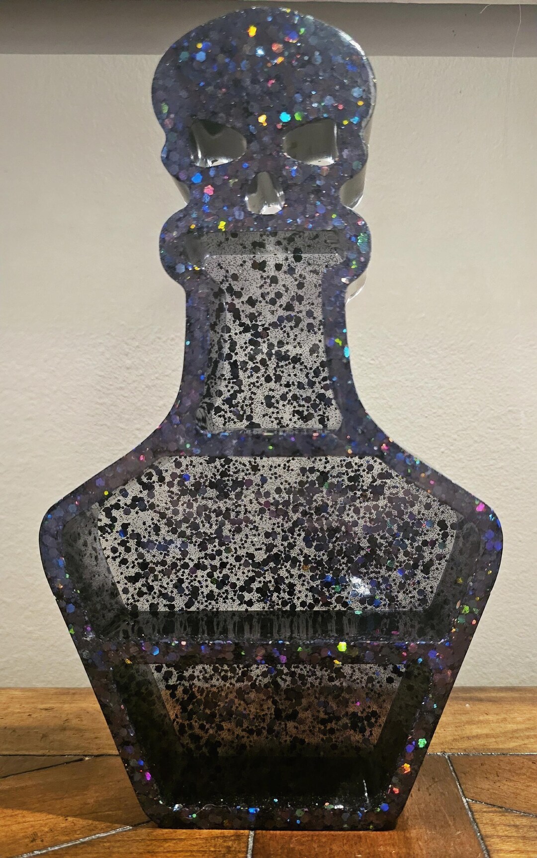 Skull Topped Poison Bottle Tray or Shelf - Etsy