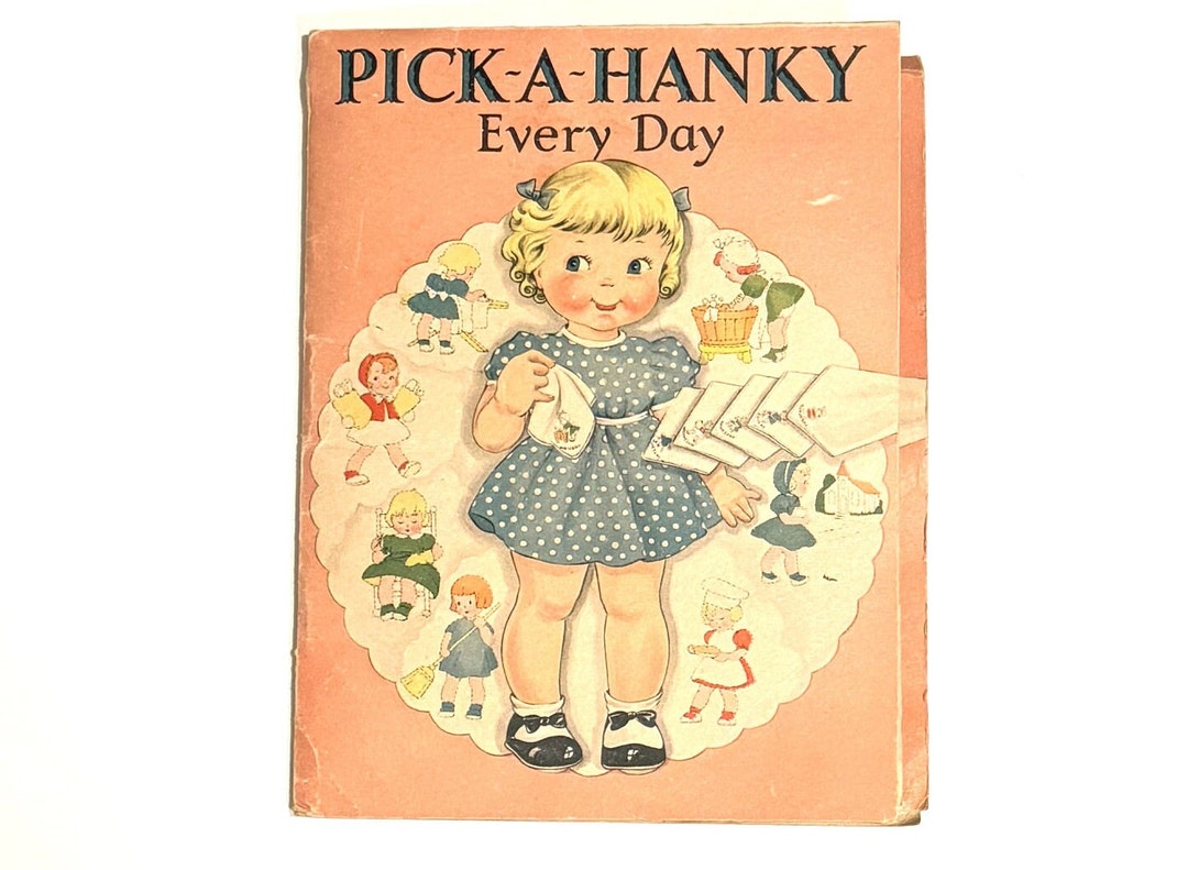 Child's Book: "pick-a- Hanky", 7 Hankies and Their Booklet 1940 - Etsy