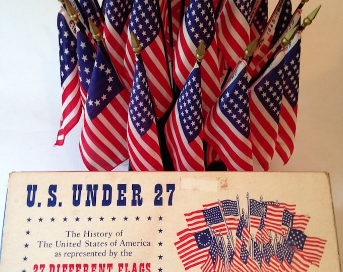 27 Different Flags of the United States, Display Stand and Box. - Etsy