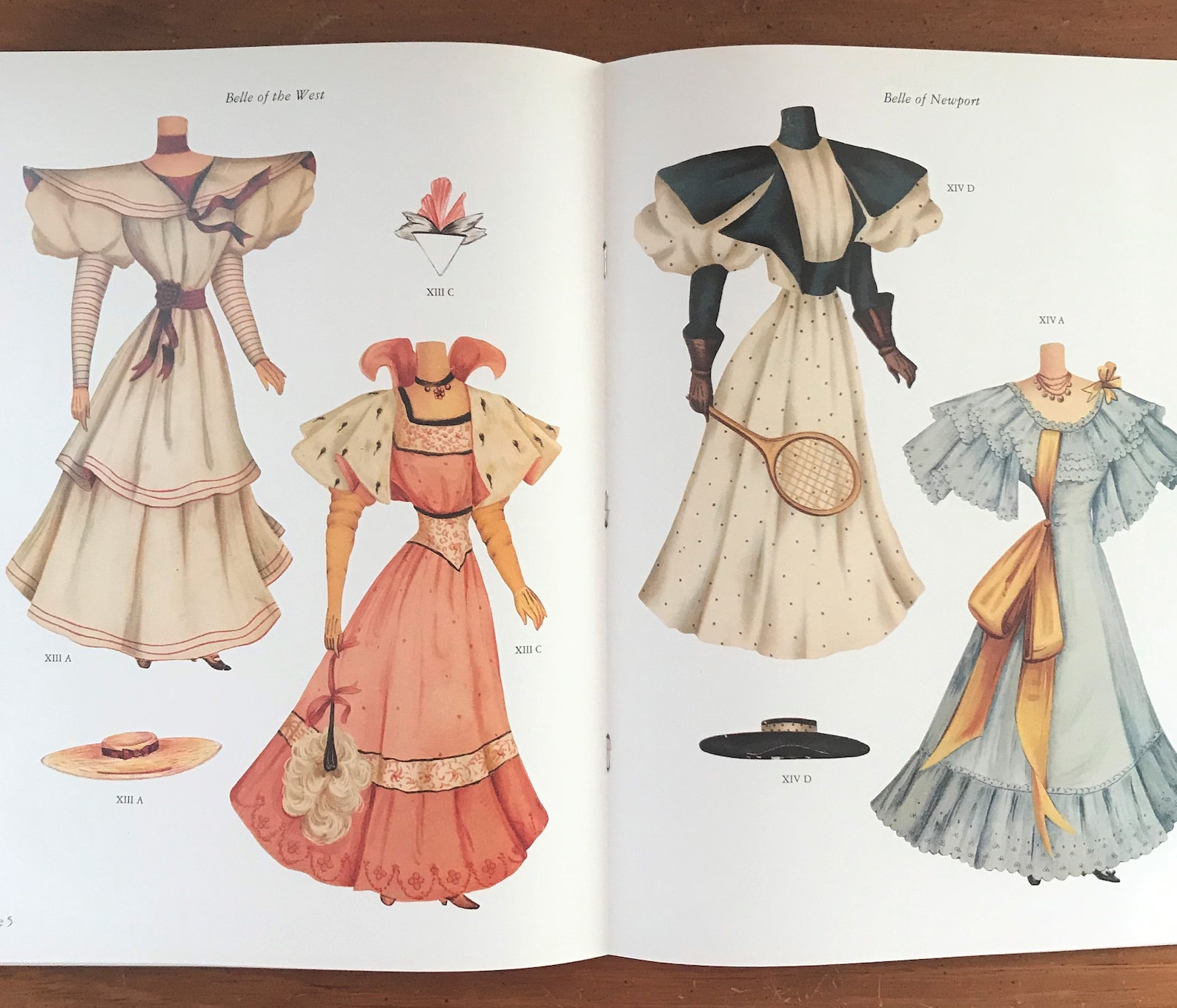 Vintage Raphael Tuck "belles" Paper Dolls: Dover Pub. 1990 - Etsy