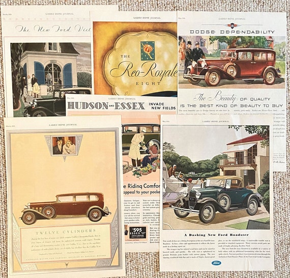 1930s Car Ads