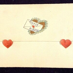 Valentine With Self Envelope: Embossed, Vintage, Germany - Etsy