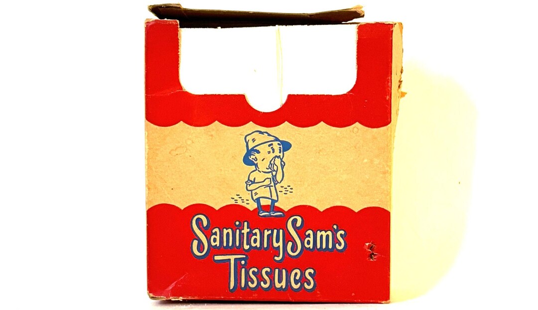 Vintage: Sanitary Sam's Tissues - Etsy