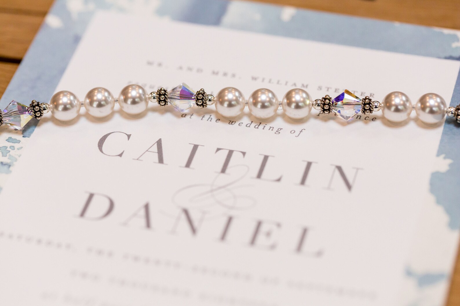 Wedding Bracelet and Personalized Poem or Note for Your Future - Etsy