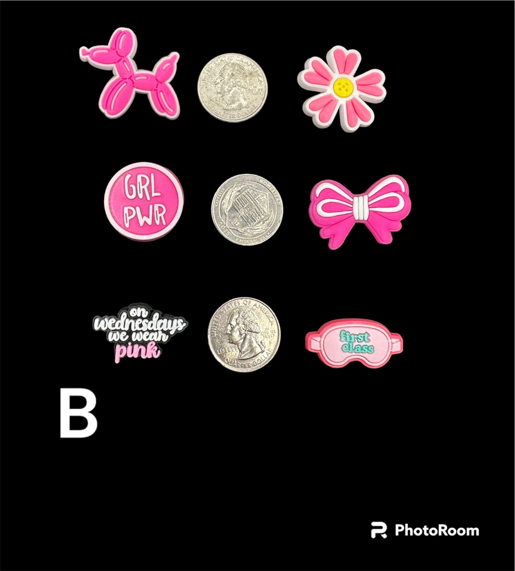 6 Girly Pink Croc Charms - Etsy