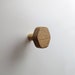 Geometric Shape Wall Hooks Made From Solid Wood White Oak Walnut Circle ...