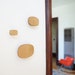 Geometric Shape Wall Hooks Made From Solid Wood White Oak Walnut Circle ...