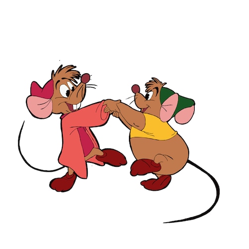 Cinderella Jaq and Gus Keyhole SVG PNG JPG Instant Zip - Etsy